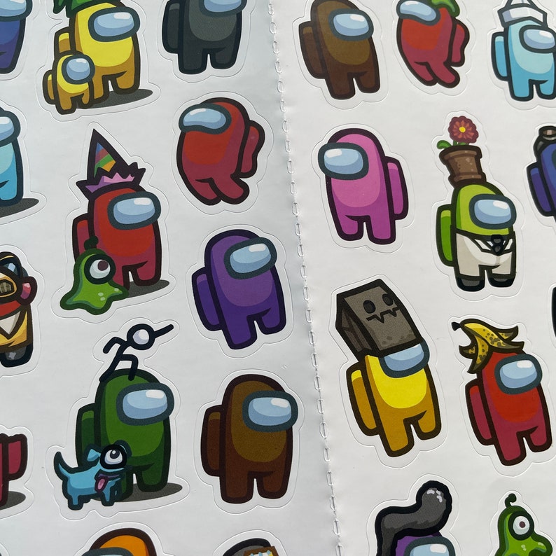 100 Among Us Stickers Mystery Pack - Fun and Unique Designs! Stick on ...