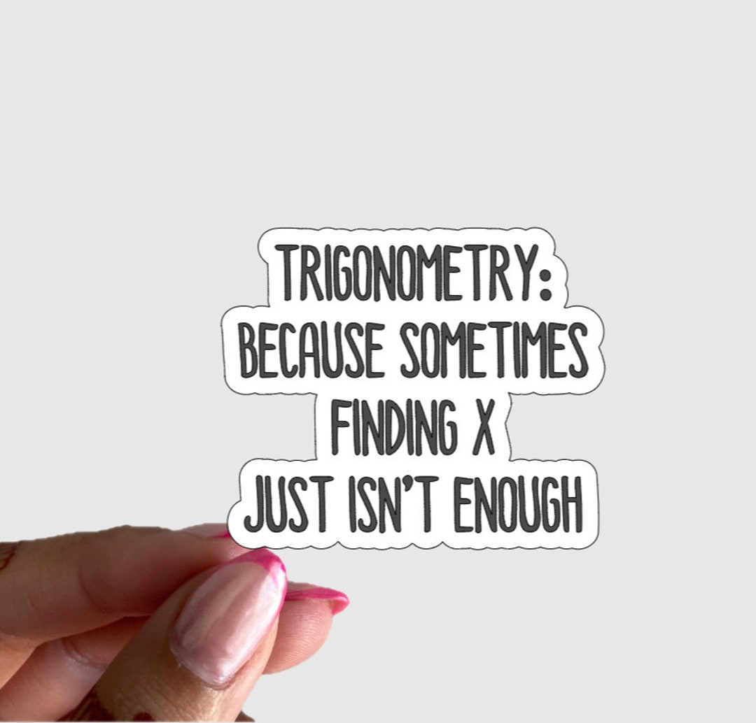 Funny Math Pun Laptop Sticker, Laptop Decals, Water Bottle, Funny ...