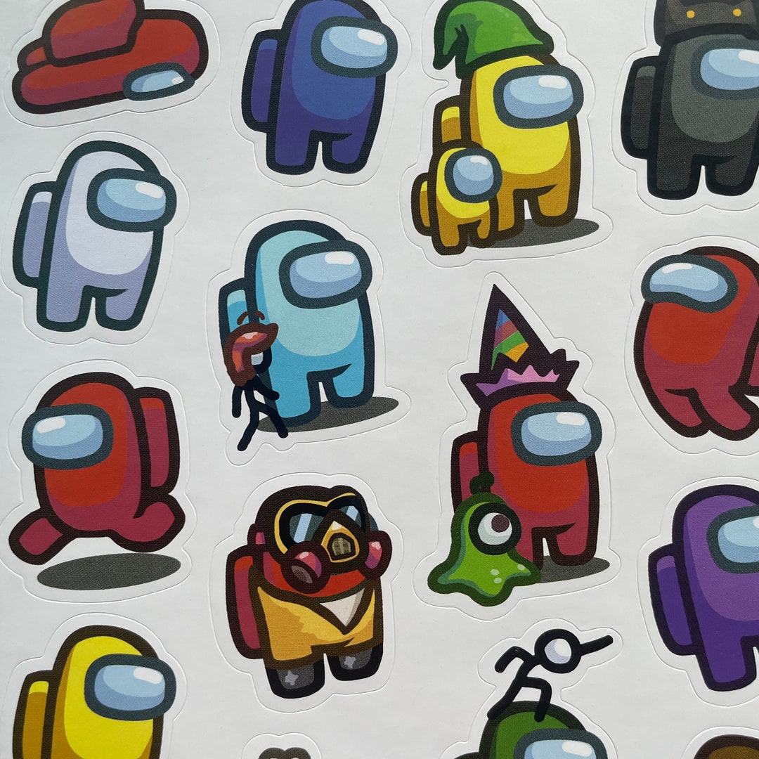 100 Among Us Stickers Mystery Pack - Fun and Unique Designs! Stick on ...