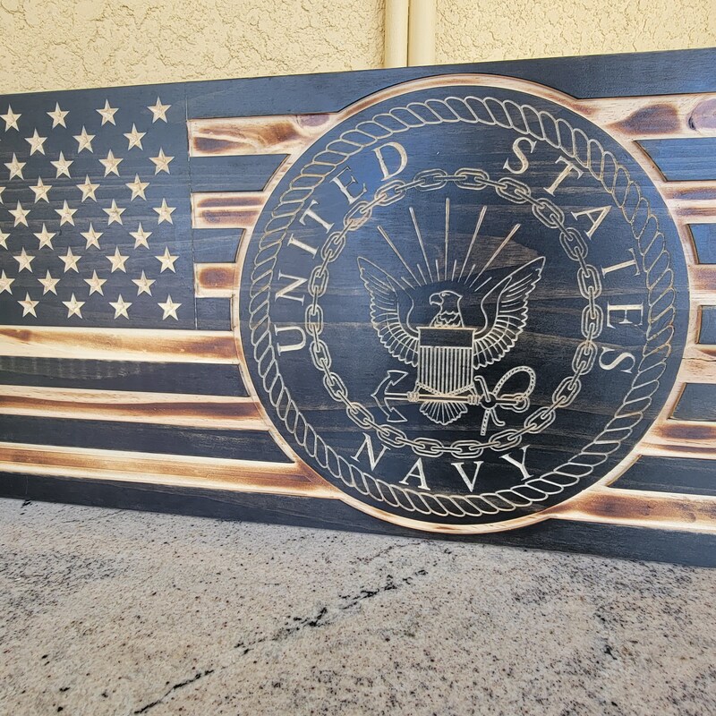 Wooden Flags With Emblems - Etsy