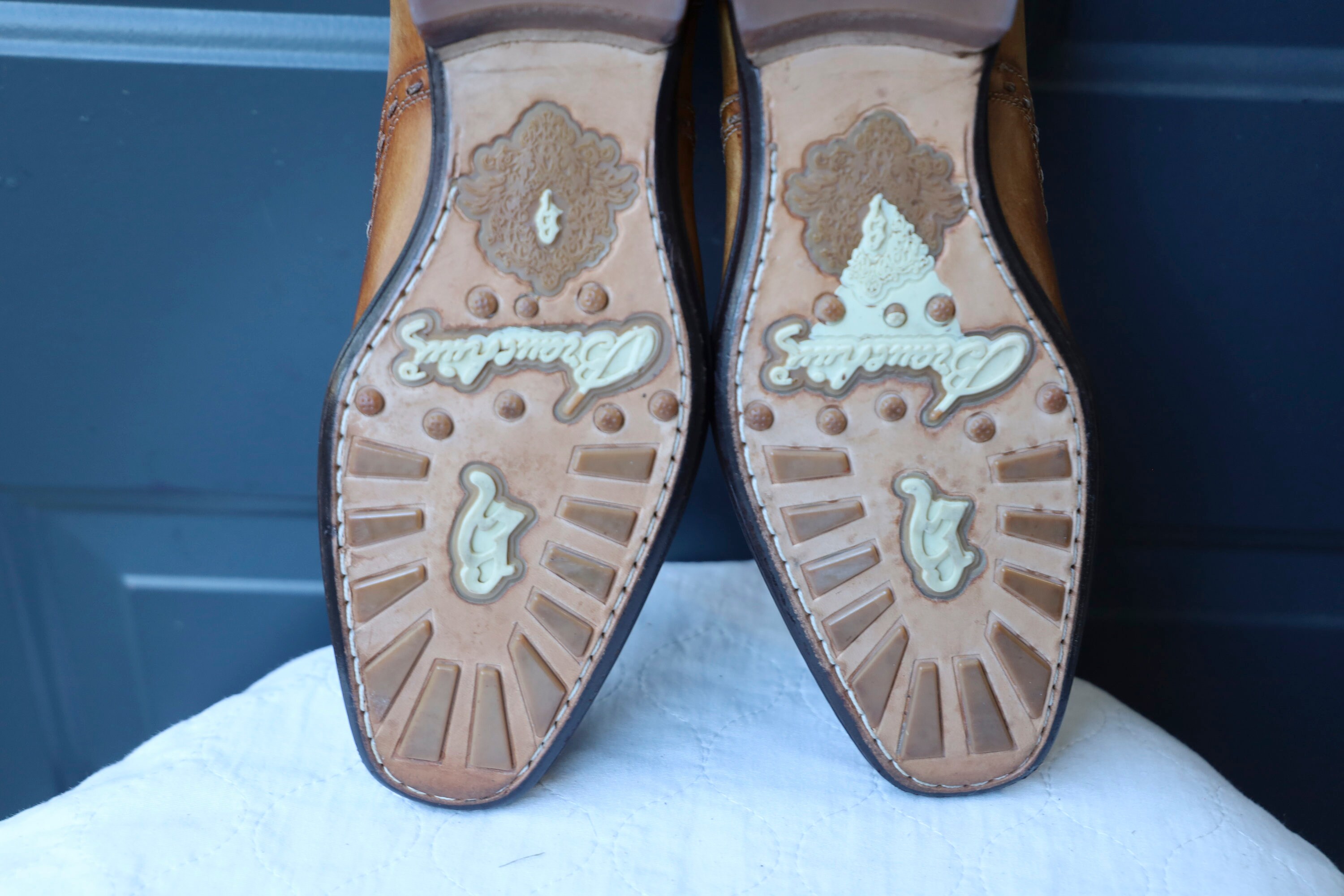 Stefano Branchini 8.5 US Italian Cognac Oxford Mens Dress Shoes - Etsy