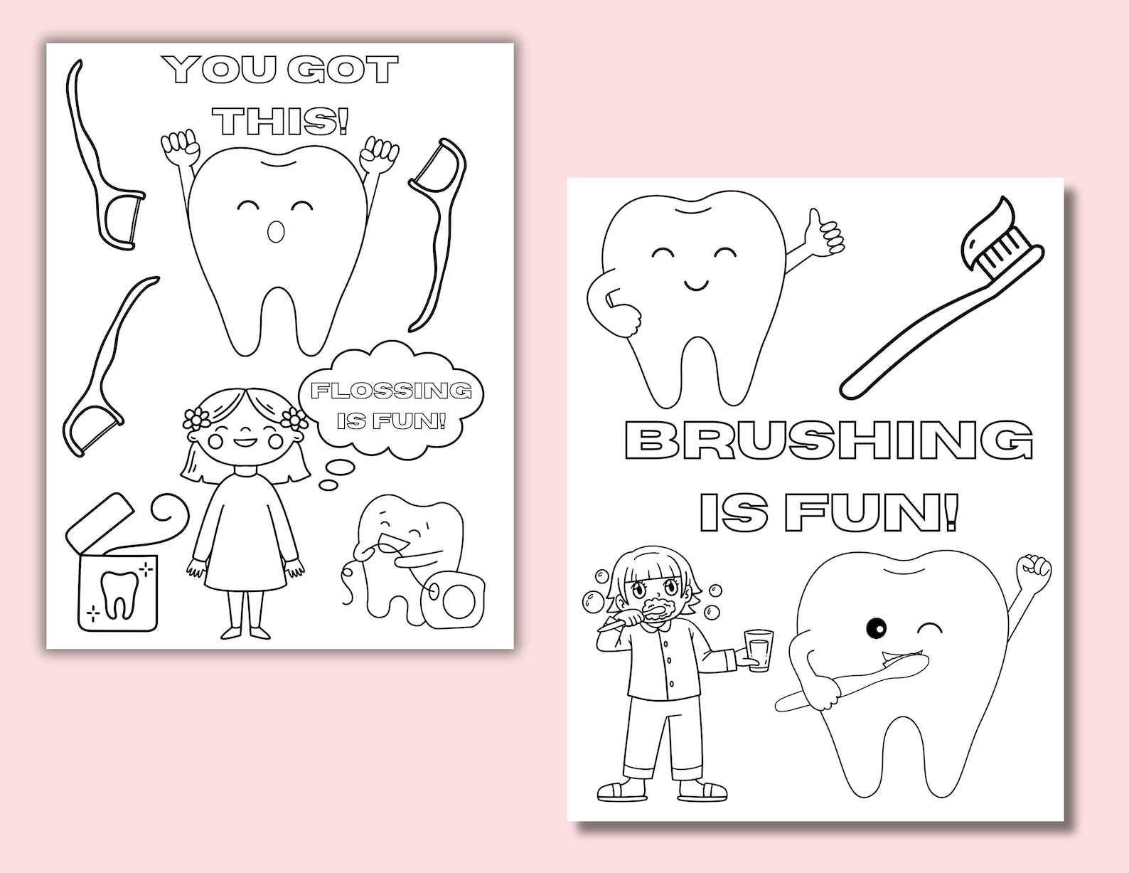 Dental Health Coloring Pages, Pediatric Dental, Dental Activities ...