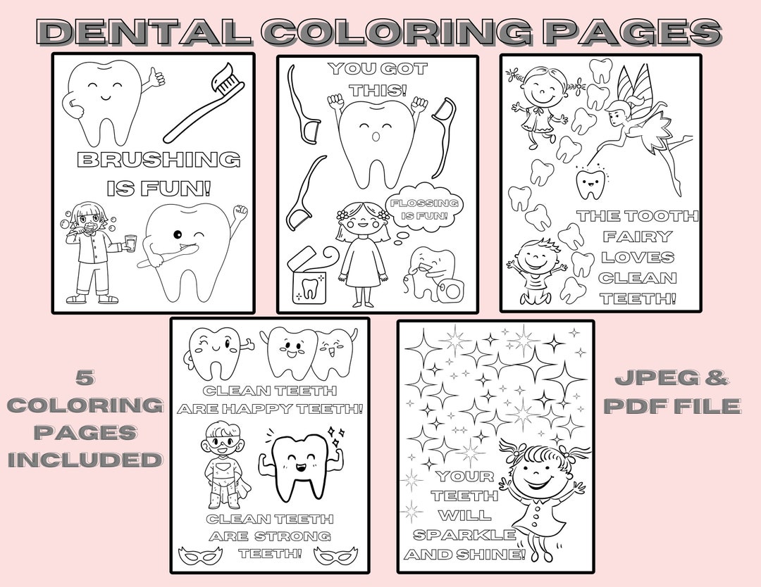 Dental Health Coloring Pages, Pediatric Dental, Dental Activities ...