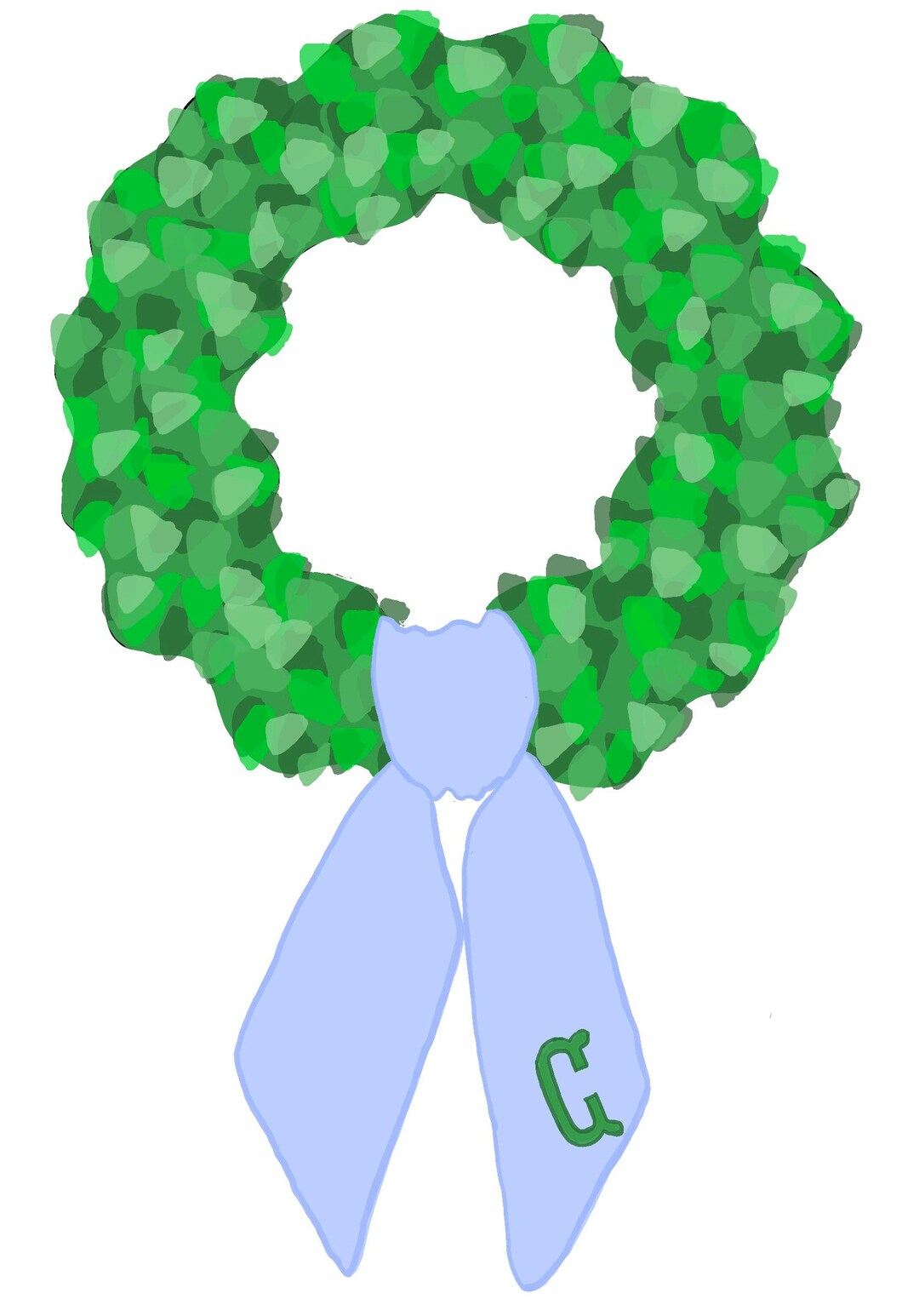 Wreath With Sash Door Hanger SVG Template (digital Download) - Etsy