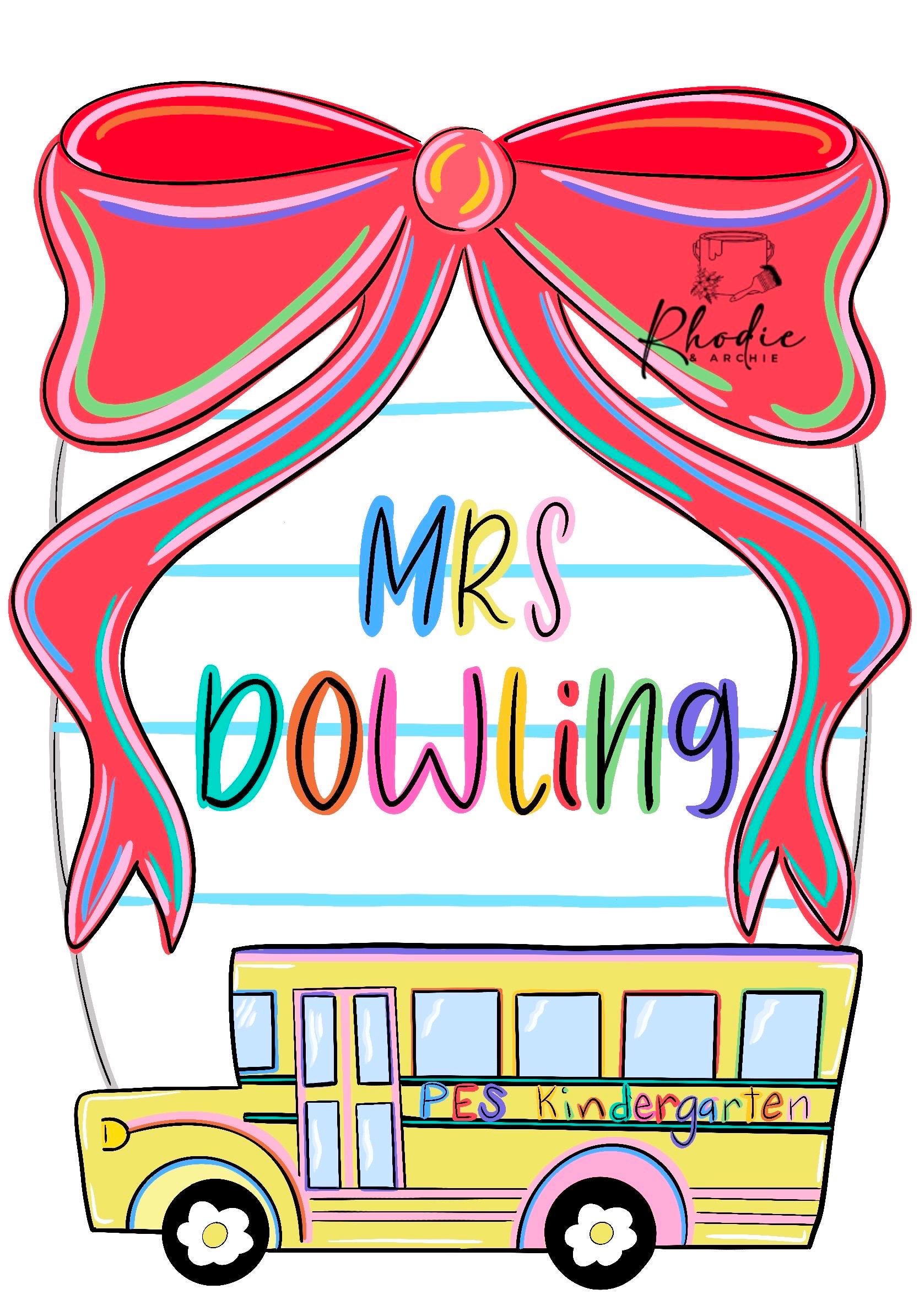 TEMPLATE Back to School Door Hanger DIY Template - Etsy