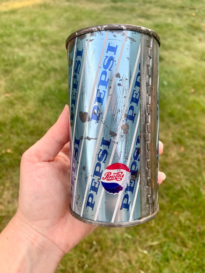 Vintage 1960s Pepsi-cola Flat Top Can - Etsy