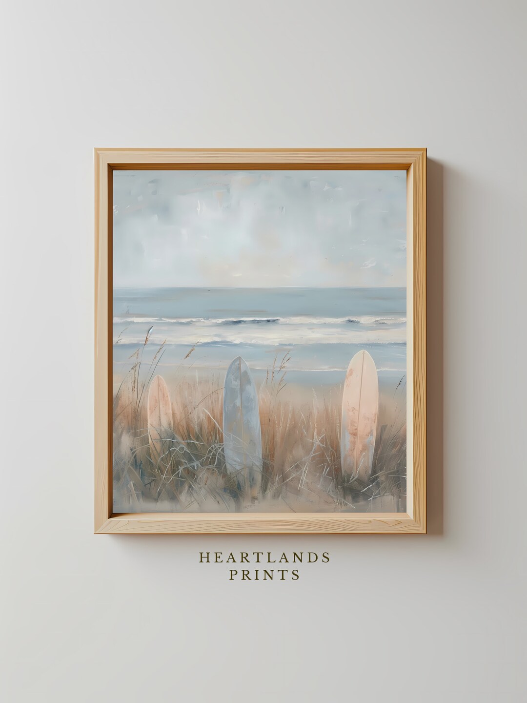 Surfboard Poster Artwork Beachy Wall Art Ocean-inspired Style Tropical ...