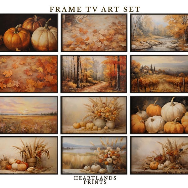 Printable Fall Wildflower Artwork Oil Painting Vintage Neutral Color ...