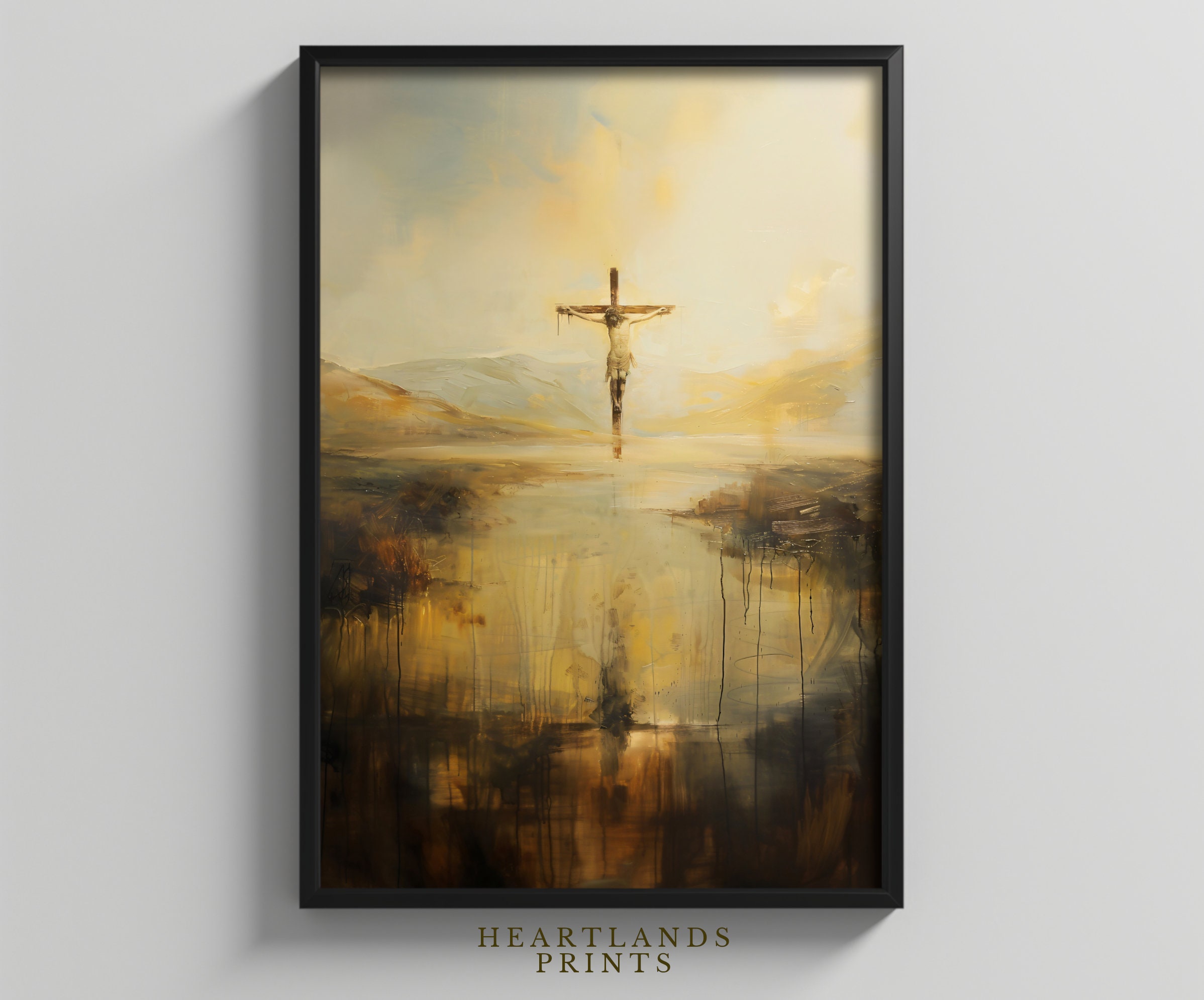 Printable Jesus Orthodox Cross Wall Art Biblical Christian Print, Neutral Art Print, Catholic ...