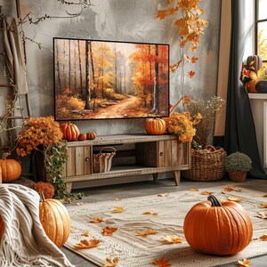 Fall Frame TV Art Set of Autumn Landscape Paintings for Samsung Frame ...