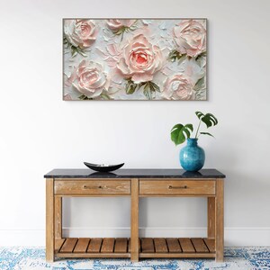 Abstract Pink Rose Frame TV Pictures: Floral Spring Color Palette ...