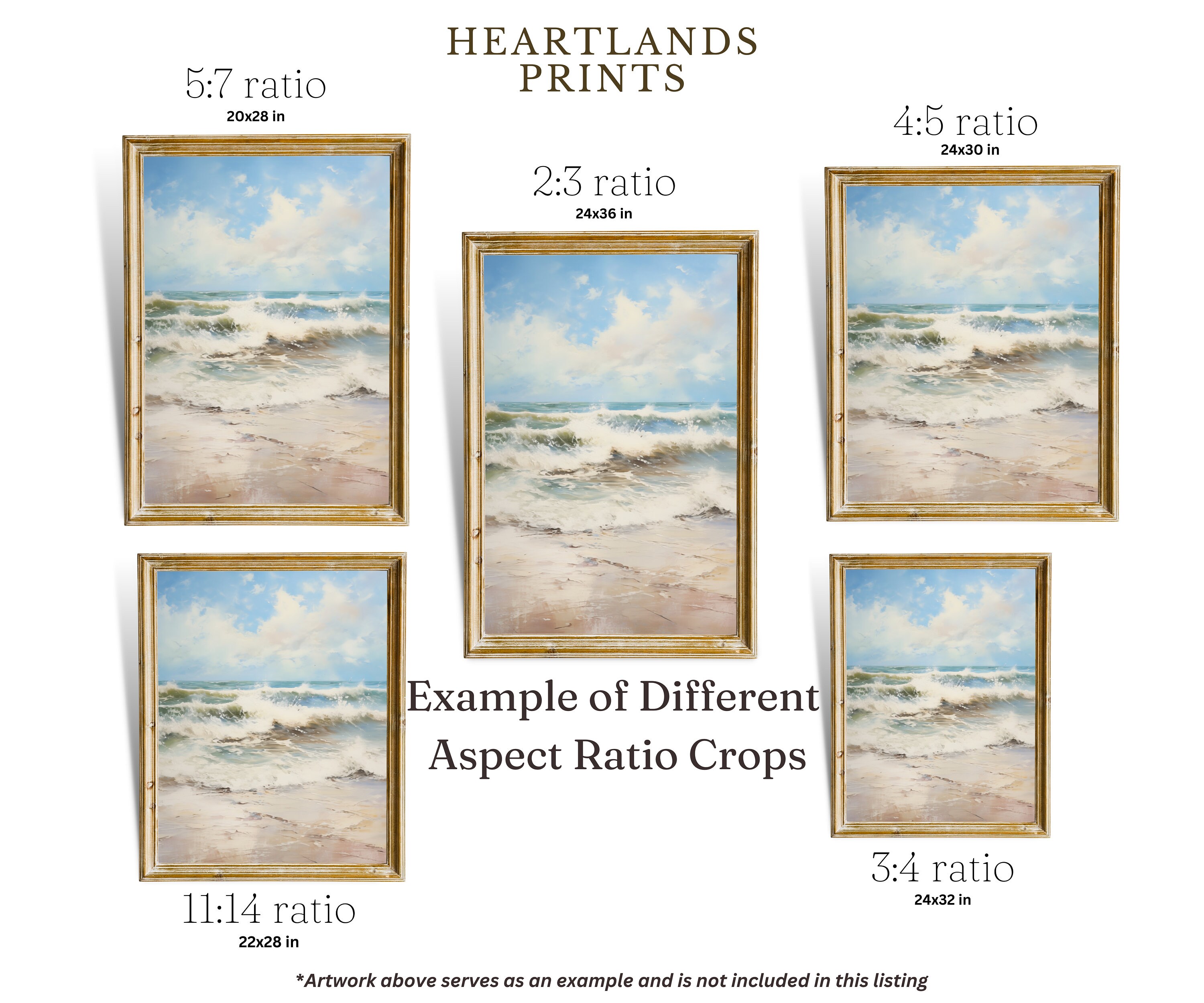 Digital Beach Art Surfboard Wall Art Ocean-inspired Style Beach Wall ...