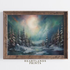 Northern Lights | Southern Lights Pastel Painting Printable Aurora ...