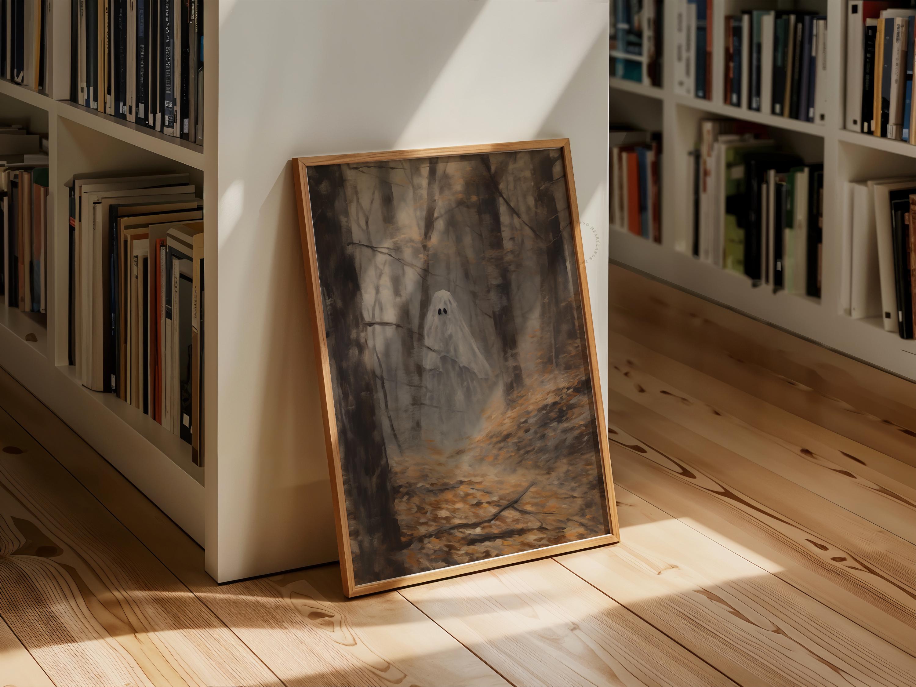 Ghost Artwork Printable Painting of a Spooky Ghost, Ghostly Halloween ...