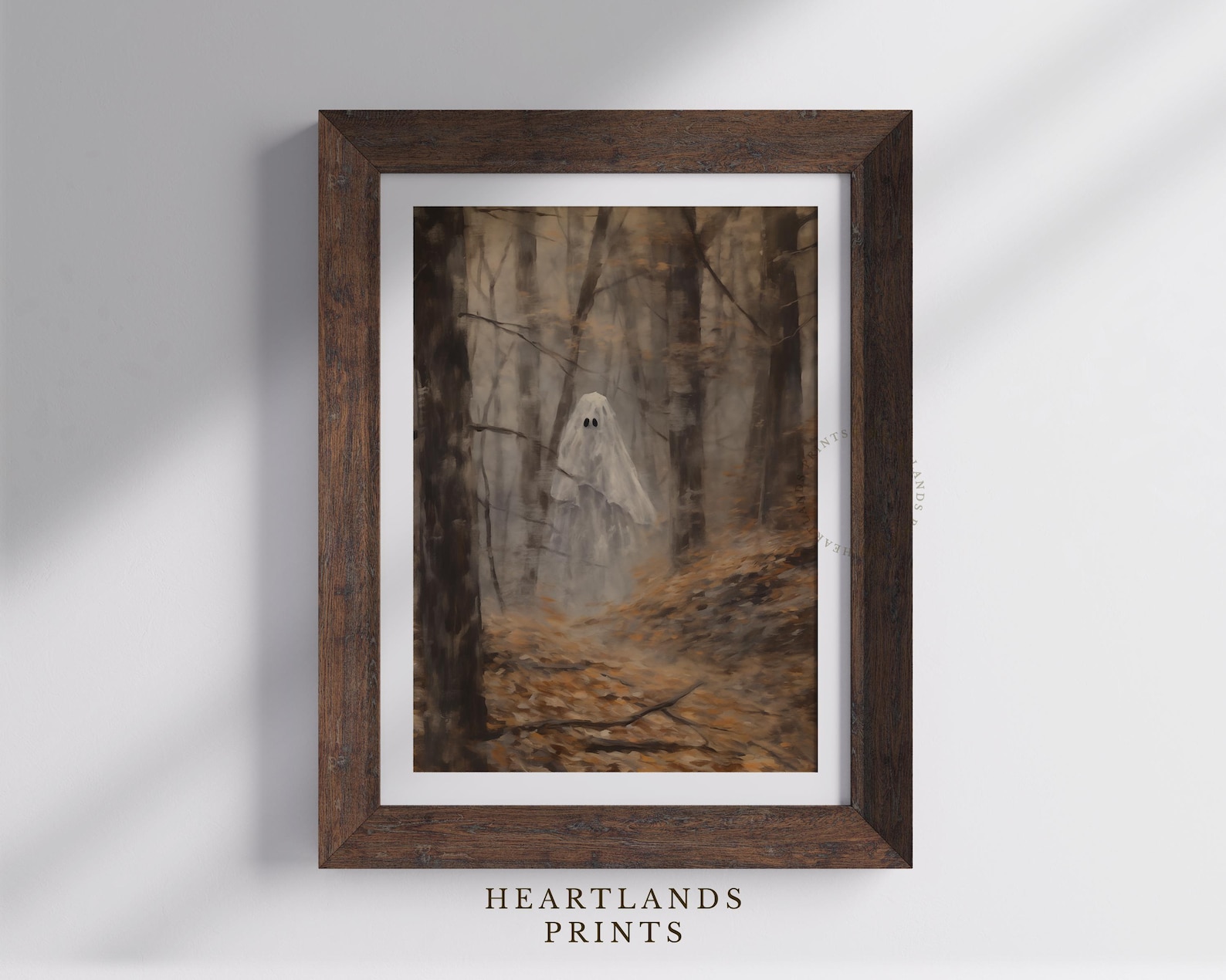 Ghost Artwork Printable Painting of a Spooky Ghost, Ghostly Halloween ...
