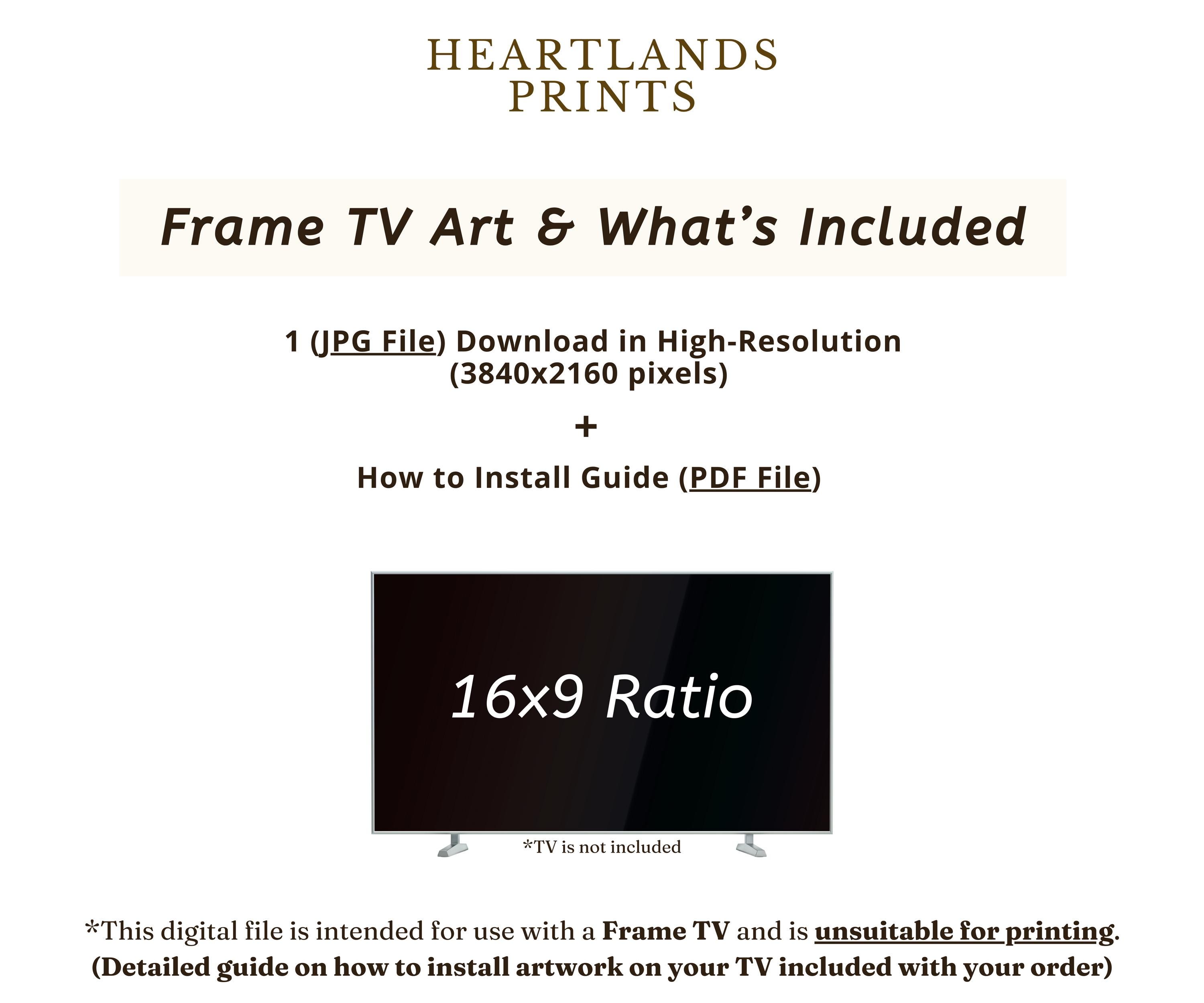 Jesus Frame TV Art Christmas Nativity Art Scene, Christian Artwork for ...