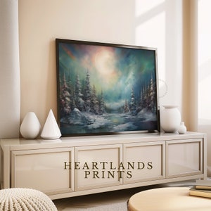 Northern Lights | Southern Lights Pastel Painting Printable Aurora ...