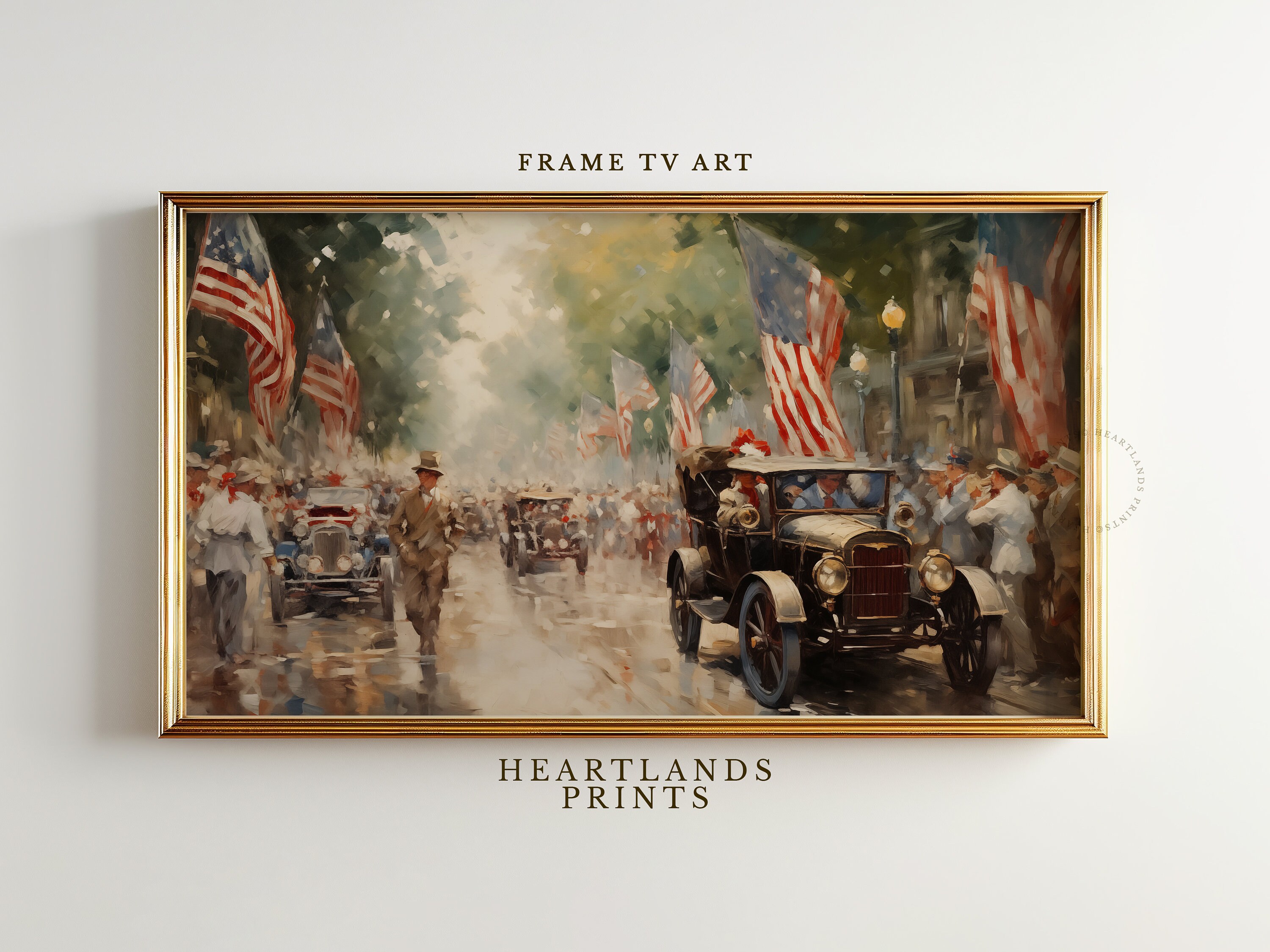 4th of July Frame TV Summer Art Set of Patriotic Art American TV Art ...