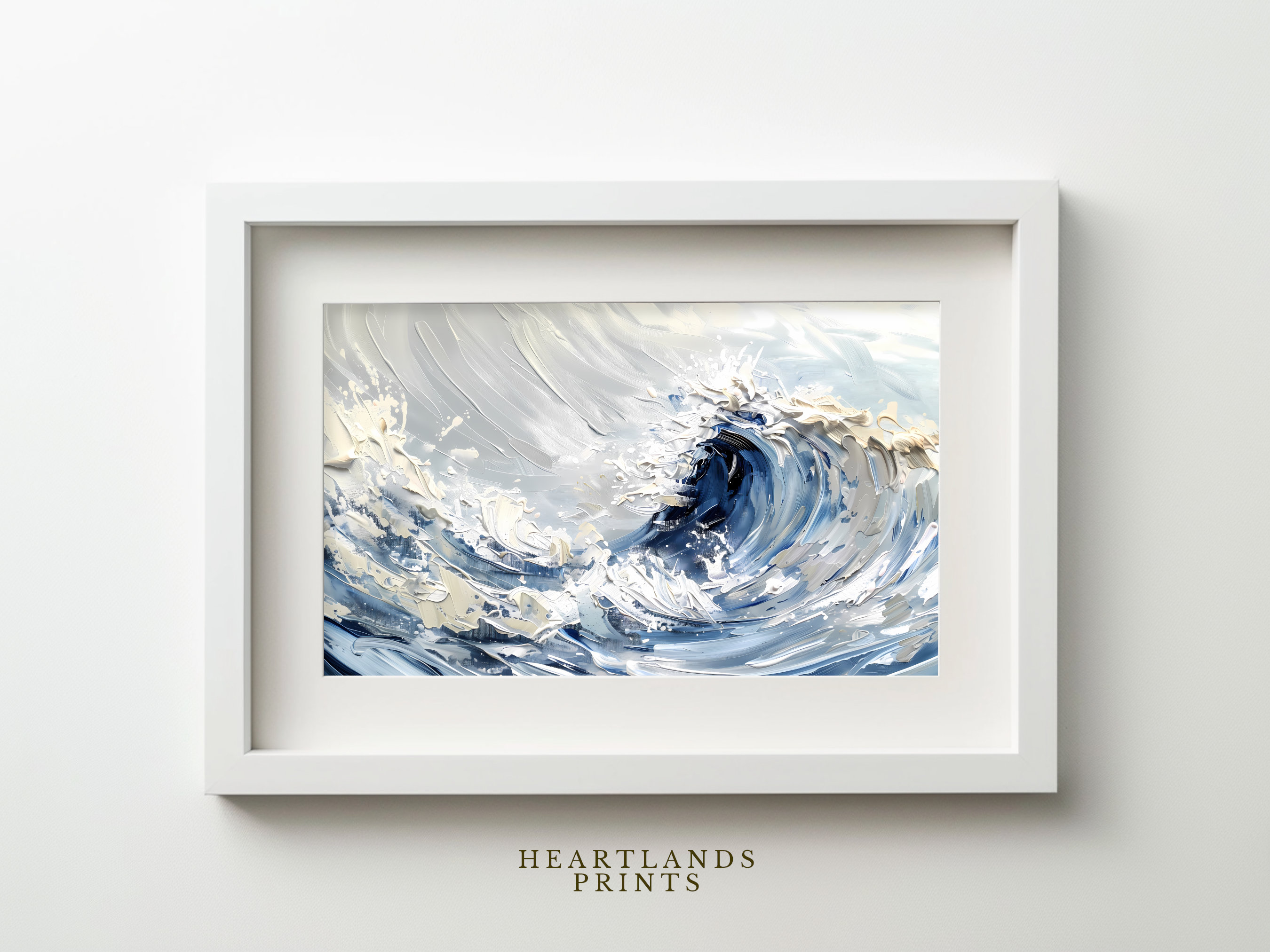 Printable Abstract Ocean Wave Print of Ocean-inspired Style Surf Wall ...