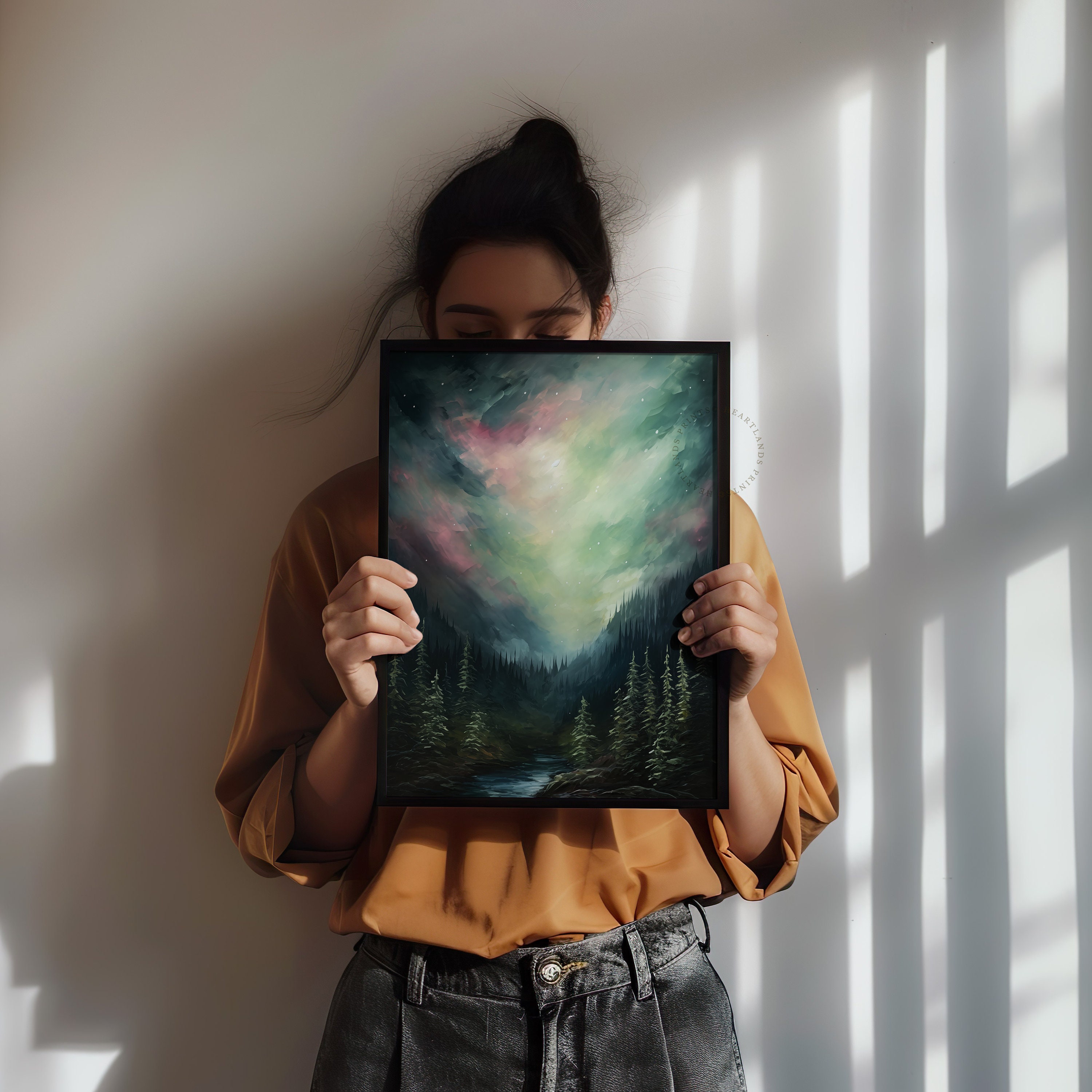 Printable Northern Lights Wall Art Aurora Borealis Antarctic Lights ...