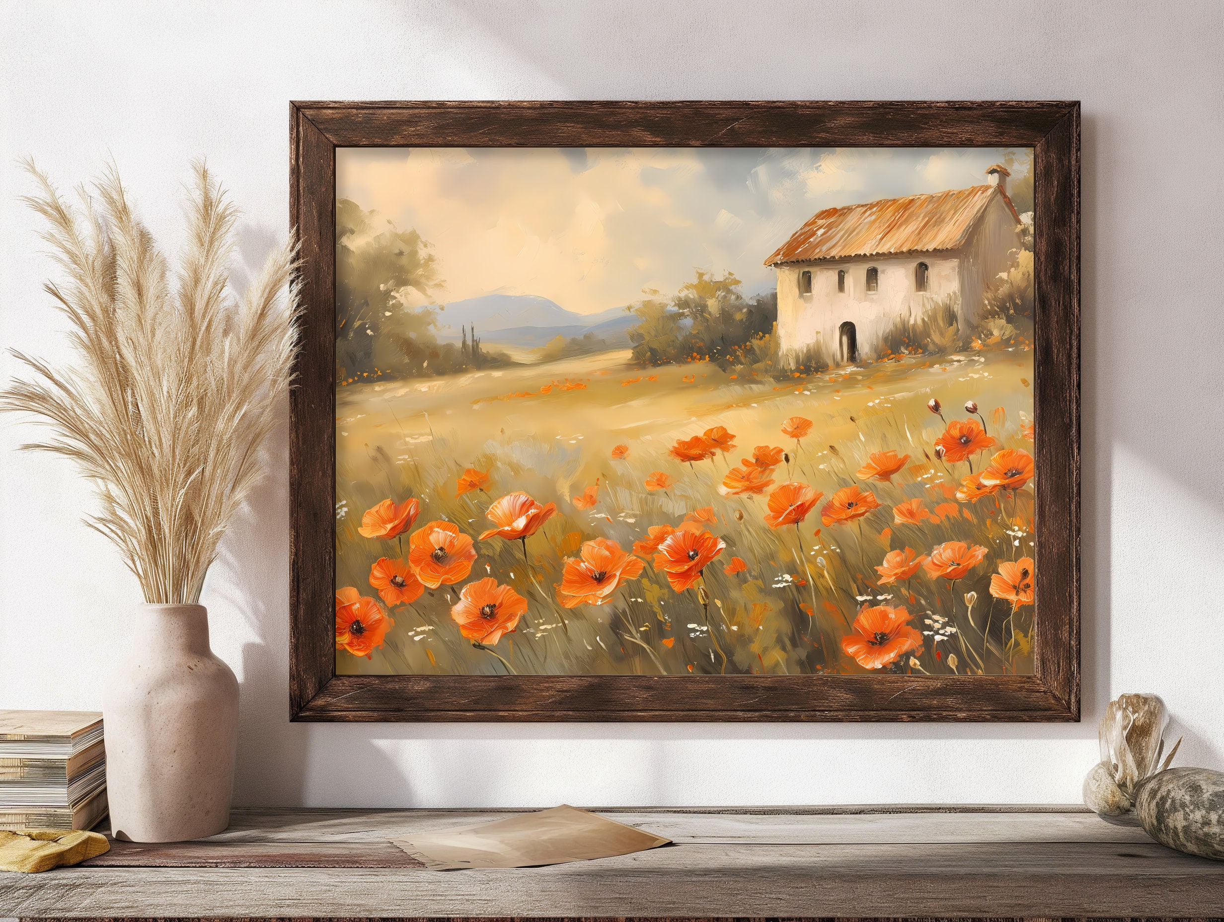 Printable Wildflower Artwork of Springfield Poppy Painting for Perfect ...