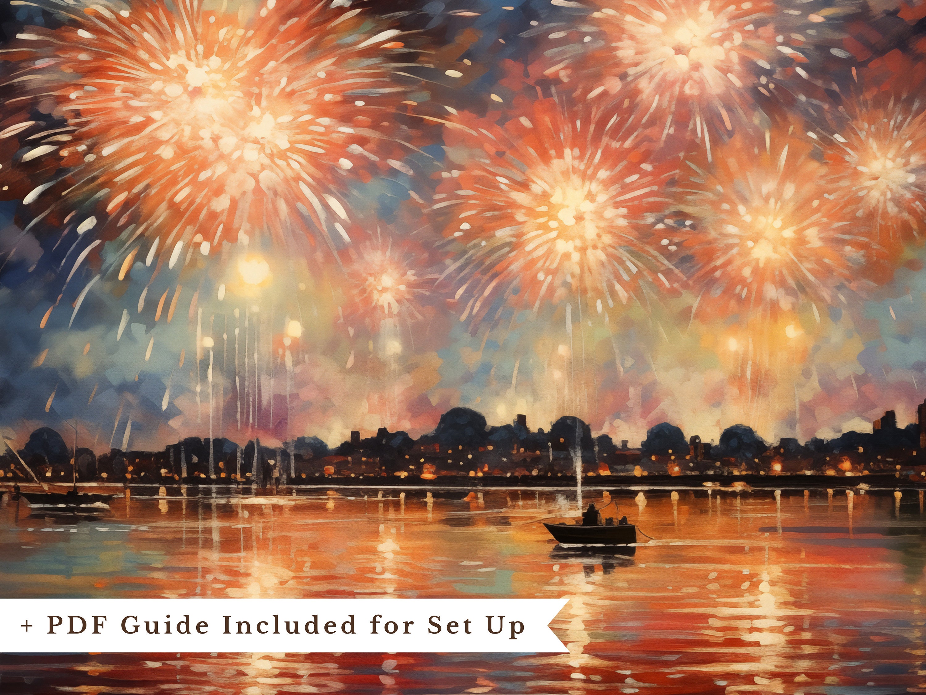 4th of July Frame TV Summer Art Set of Patriotic Art American TV Art ...