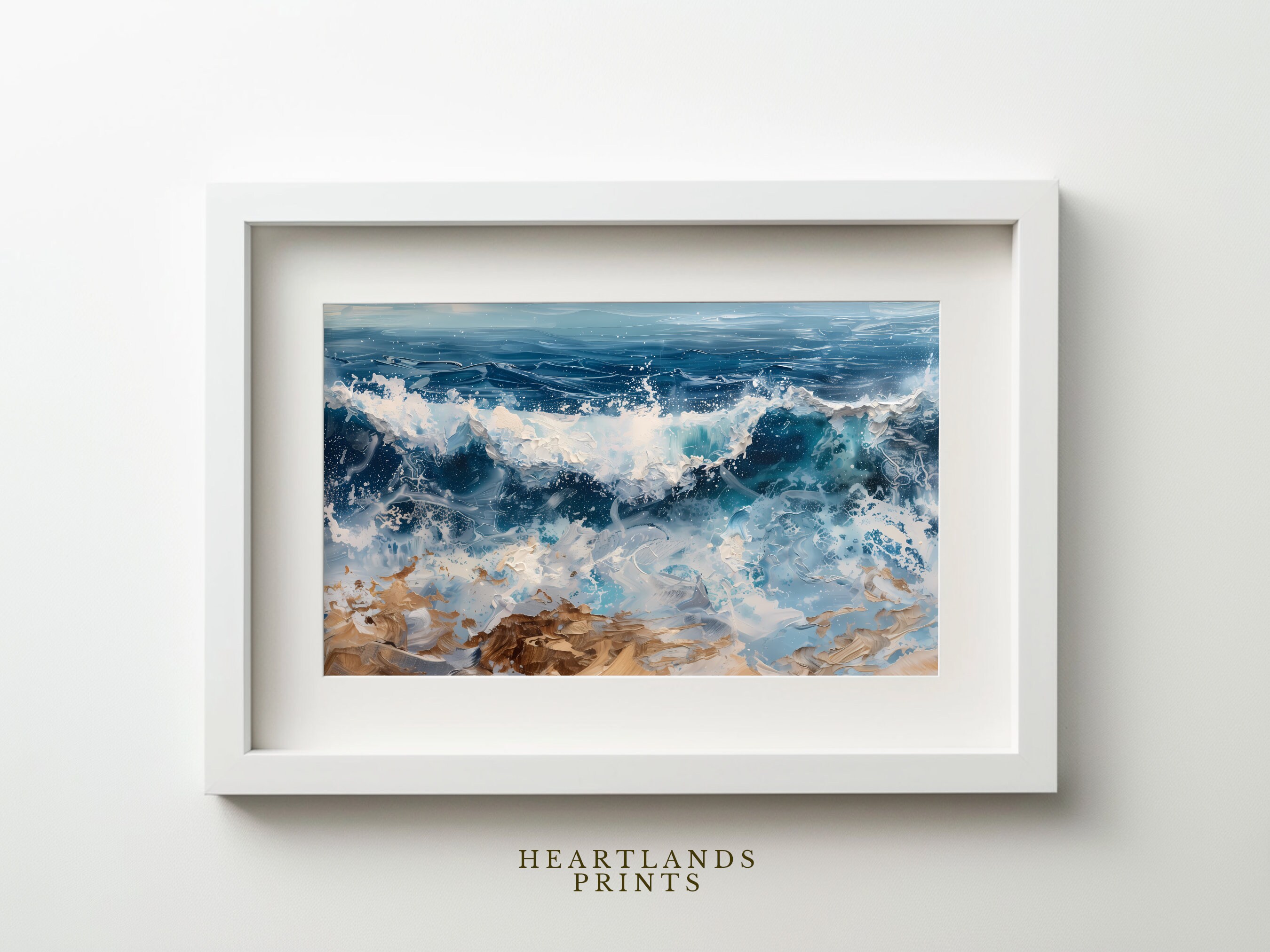Printable WAVE Surf Art Ocean-inspired Style Wave Print, Abstract ...