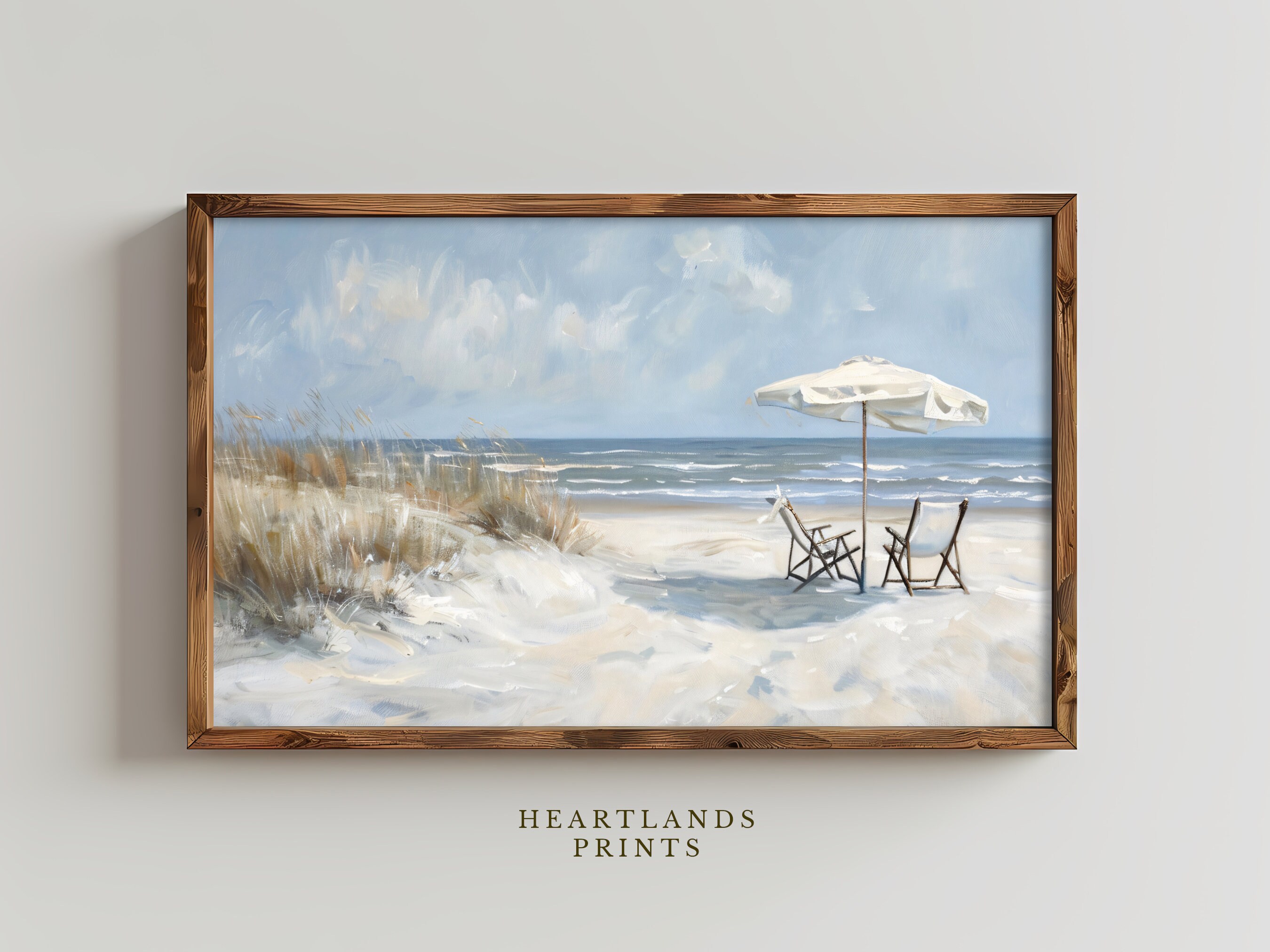 Printable Clearwater Beach Chair Art Print With Summer Color Palette - Etsy