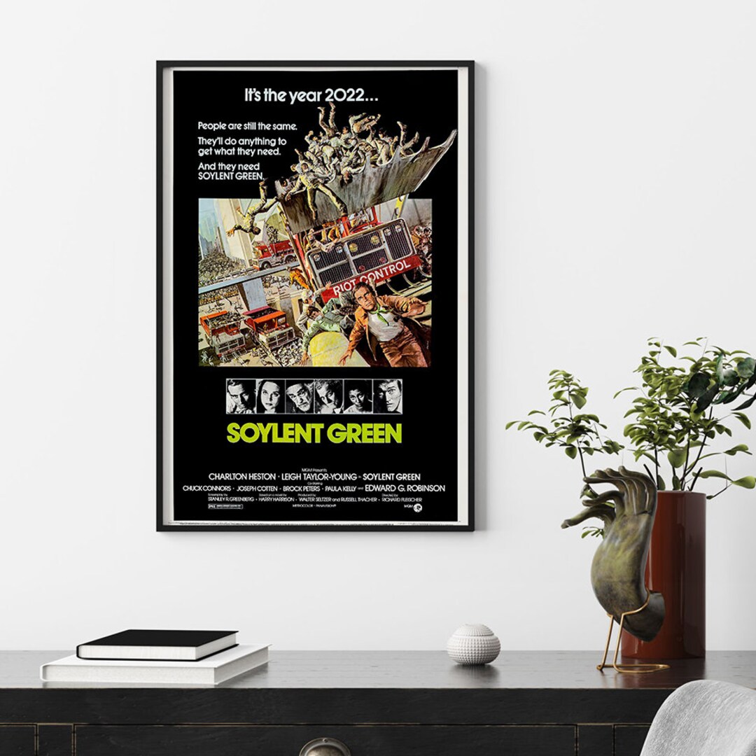 Soylent Green Movie Poster, High Quality Canvas Print, Home Decor, Wall ...