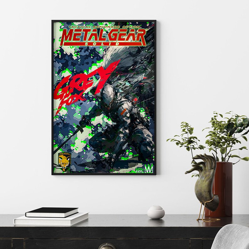 Metal Gear Solid Poster , High Quality Canvas Print, Home Decor, Wall ...