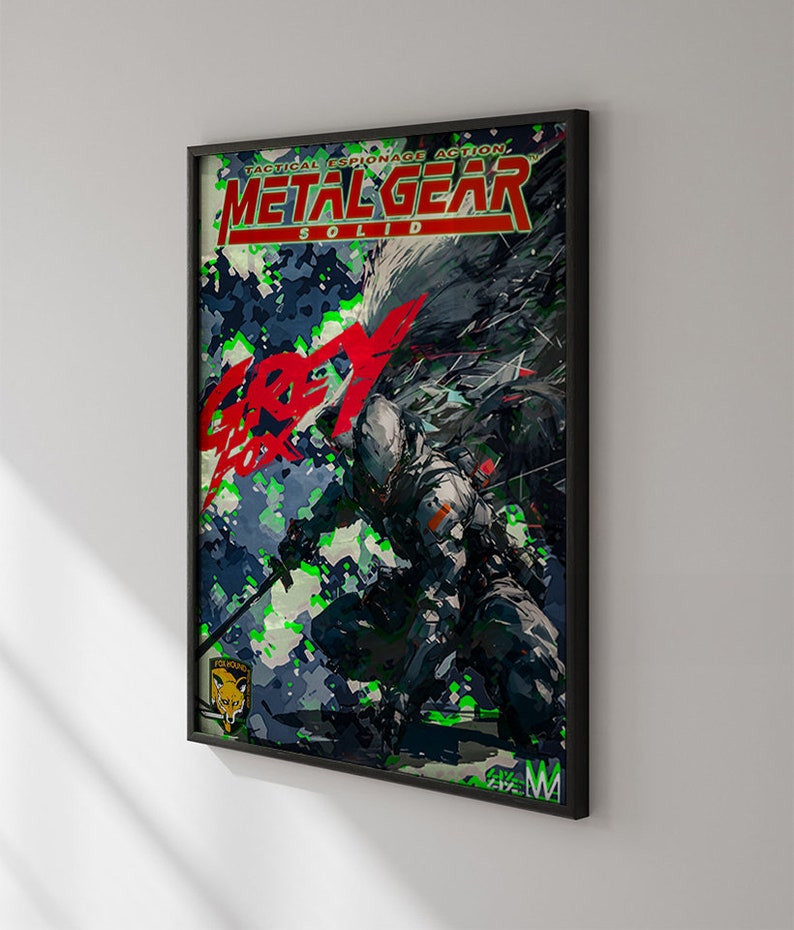 Metal Gear Solid Poster , High Quality Canvas Print, Home Decor, Wall ...