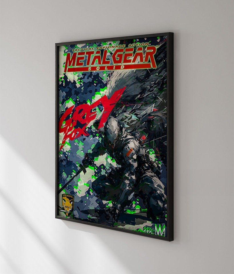 Metal Gear Solid Poster , High Quality Canvas Print, Home Decor, Wall ...