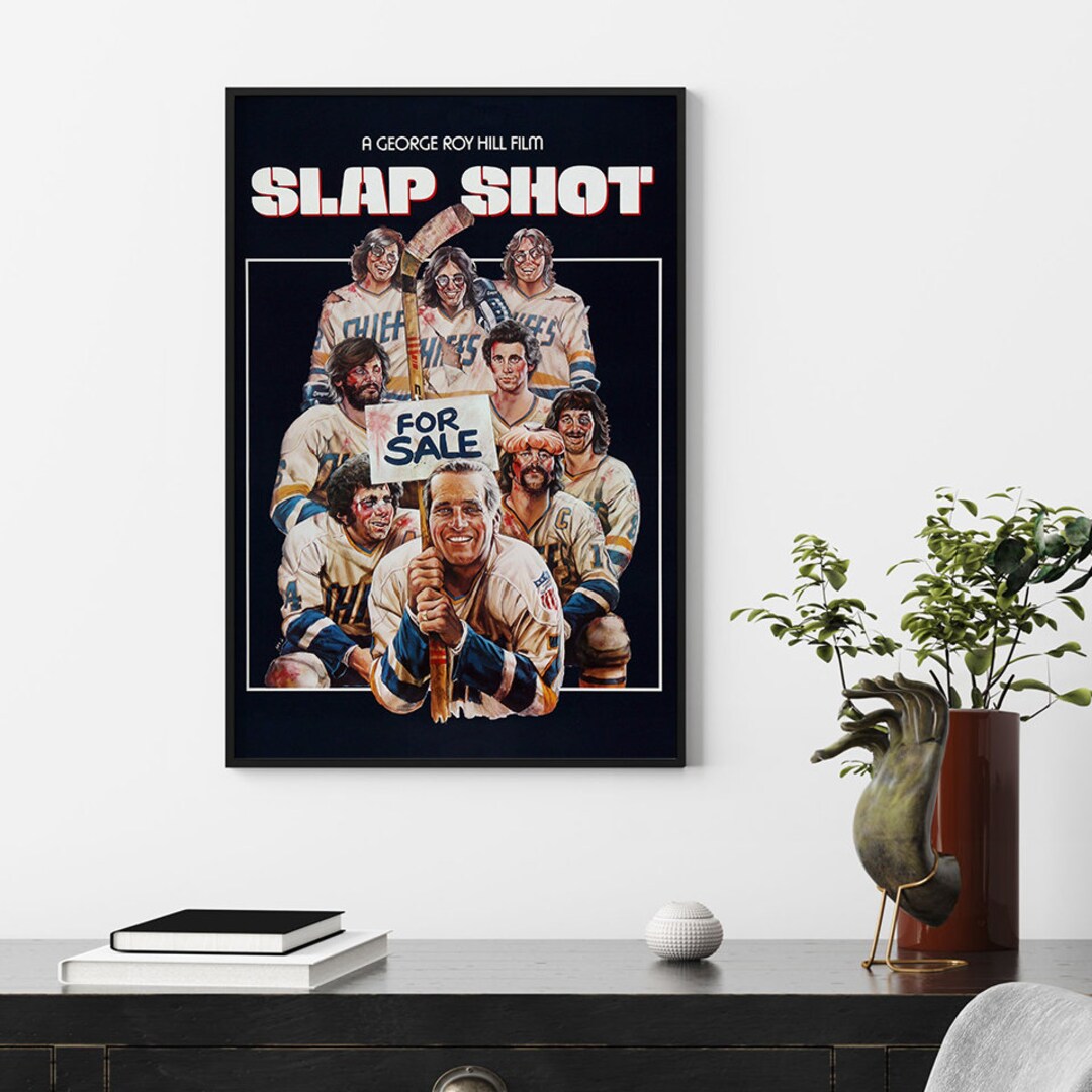 Slap Shot 1977 Movie Poster, High Quality Canvas Print, Home Decor ...