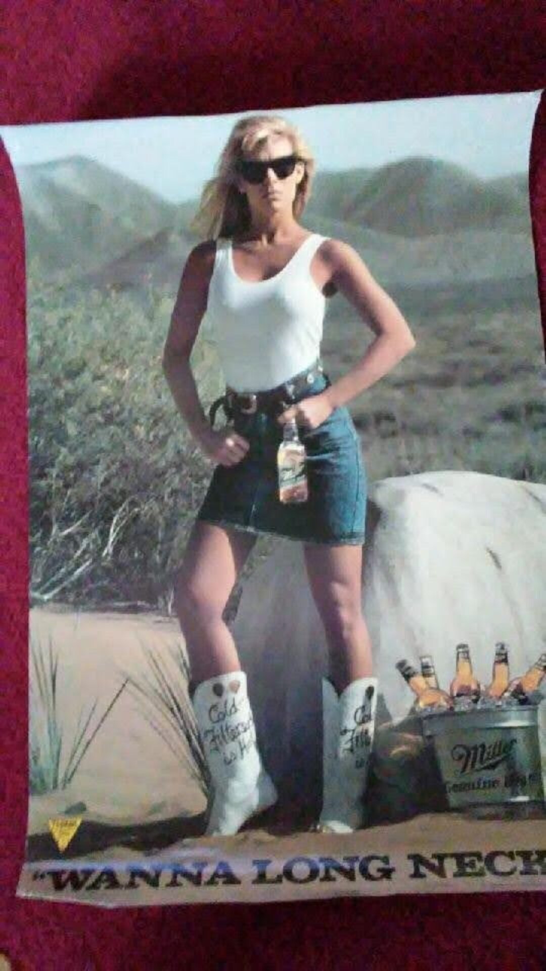 Miller Long Neck Pinup Girl Poster, Vintage - Etsy