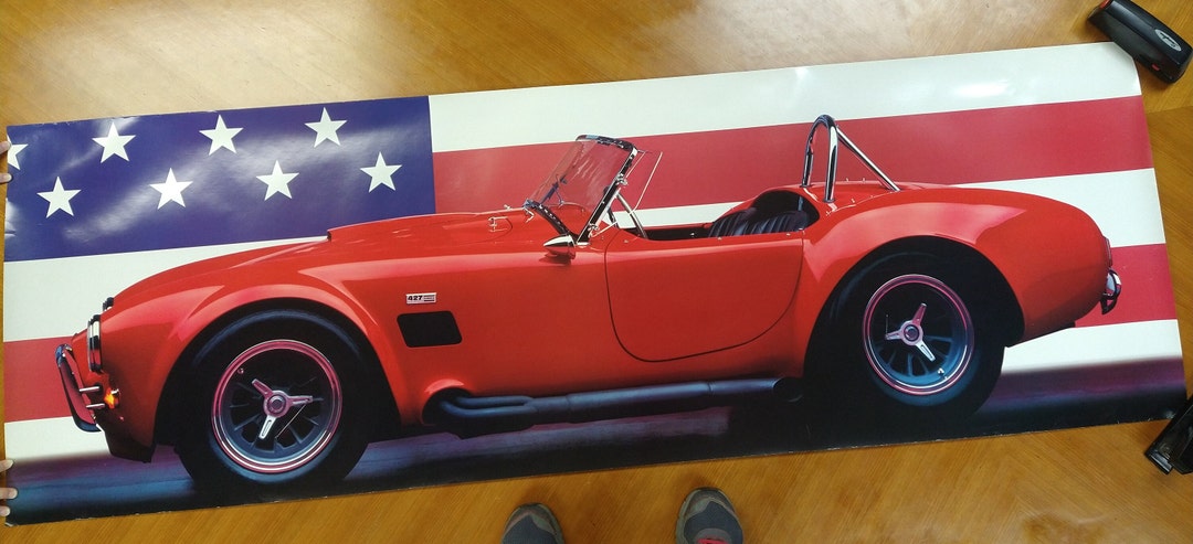 Ford 427 Cobra Vintage Banner / Poster - Etsy