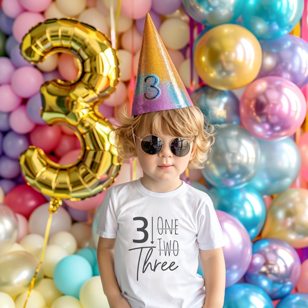 Birthday Numbers, 1-6, Plotter File, SVG PNG DXF, Birthday Shirt ...