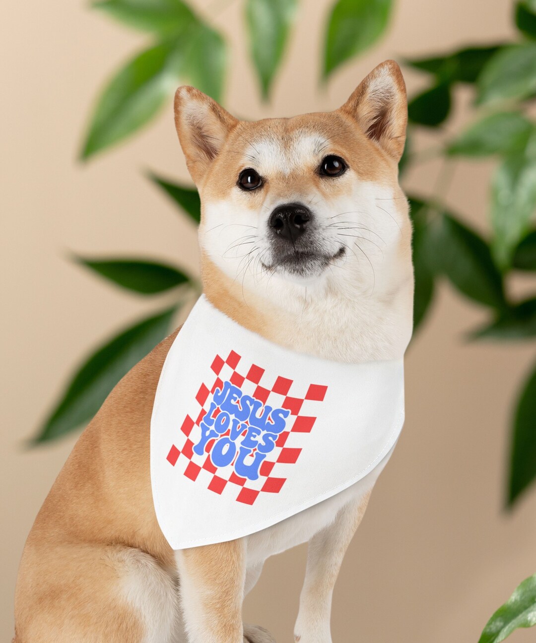 Christian Pet Bandana, Jesus Love Dog Clothes, Faith Dog Neck Wear ...