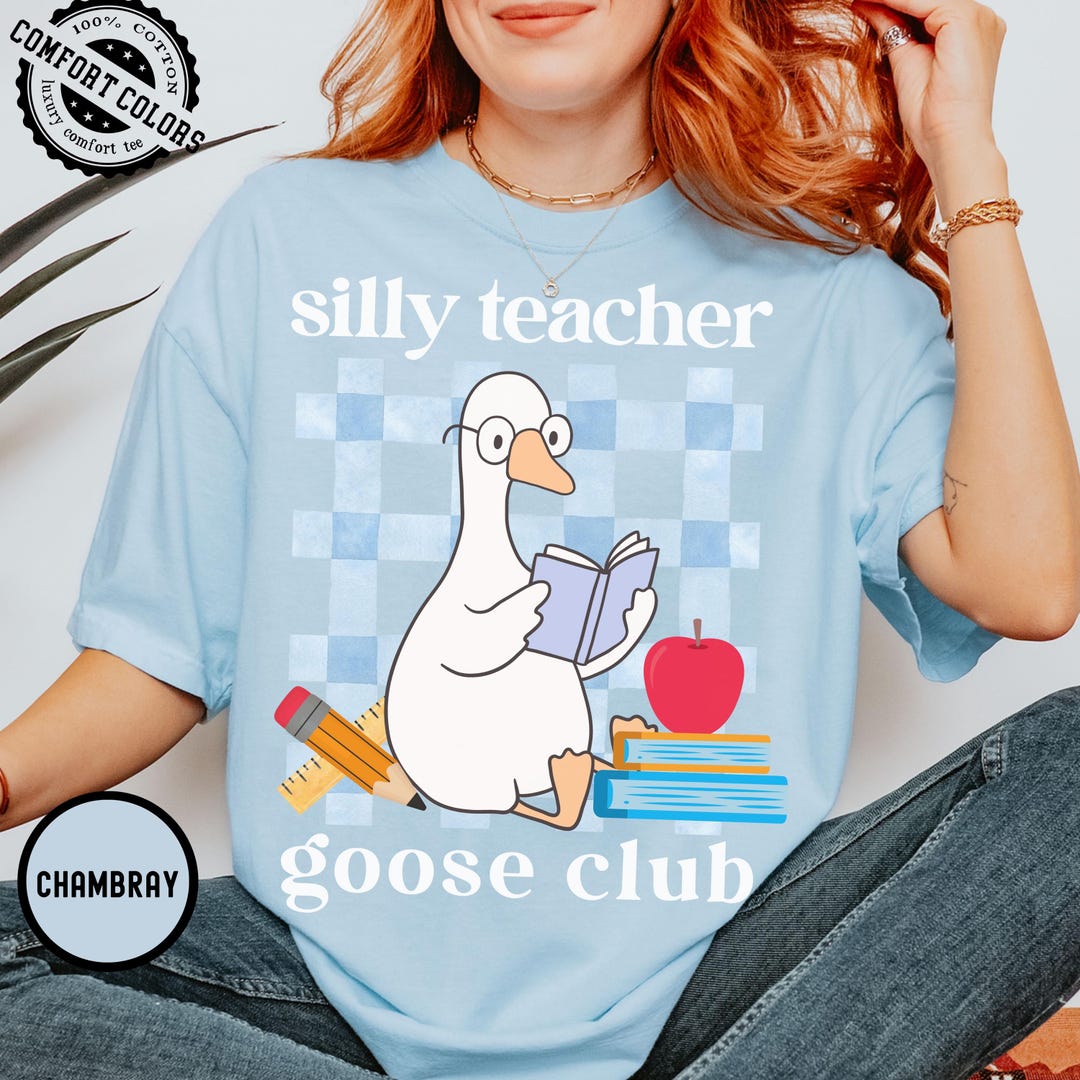 Teacher Goose Shirt - Front and Back Design, Custom Teacher Tee ...