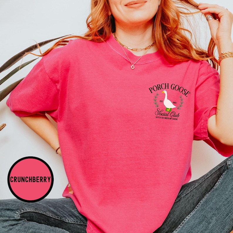Porch Goose Shirt - Front and Back Design, Porchgoose, Social Club ...