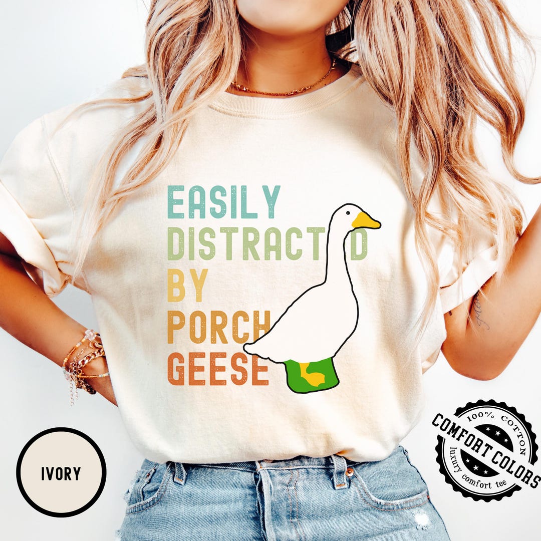 Porch Goose Tshirt, Porch Goose Clothing, Funny Goose Mom, Goose Mama ...
