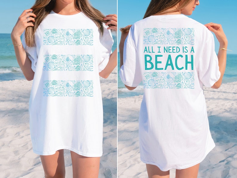 Vintage Seashells Tshirt Oceancore Beach Coverup Ocean-inspired T-shirt ...