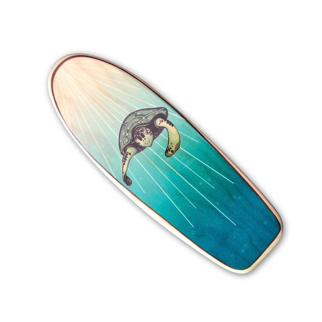 10 Inch Mini Wooden Surfboard, Single Board, Beach and Surf Decoration ...