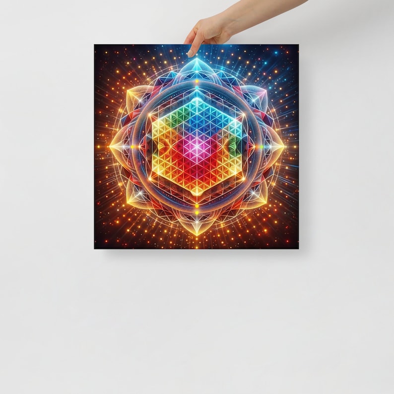 Metatron's Cube Poster - Etsy