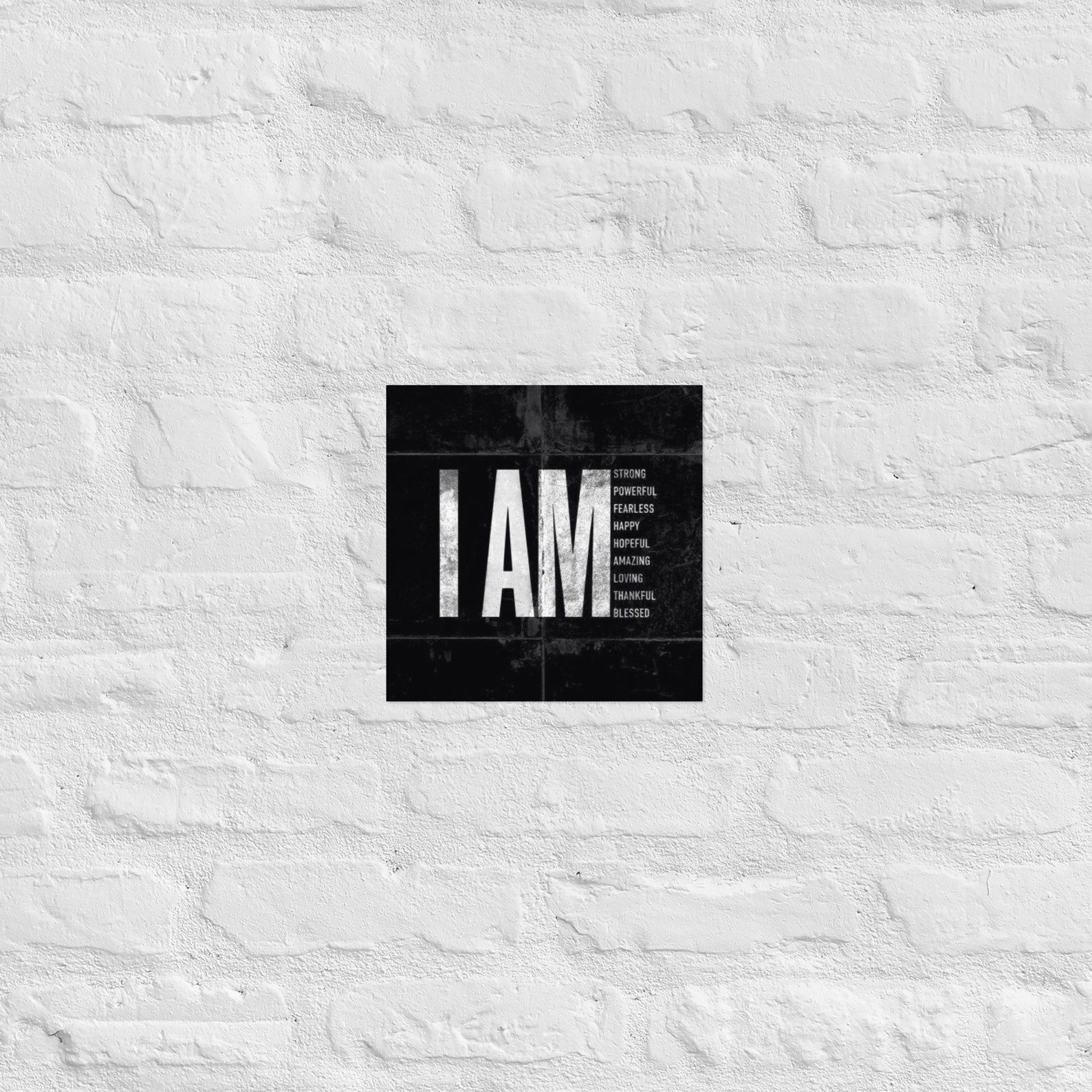 I AM Affirmation Poster - Etsy