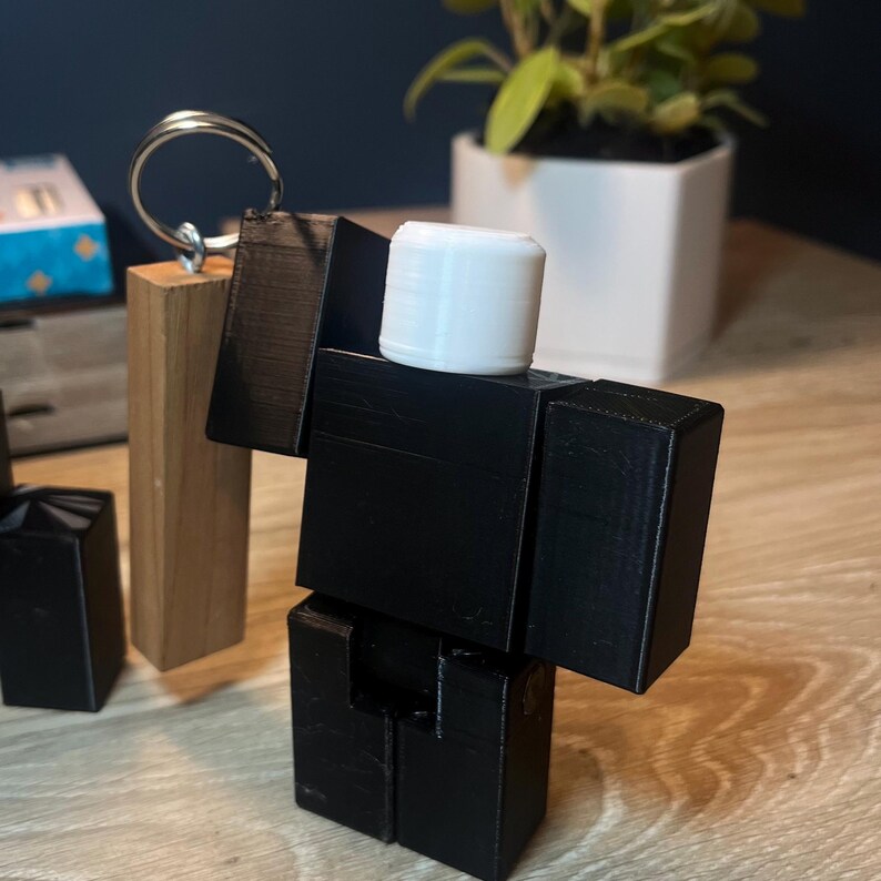 Roblox Blocky Figure Key Ring Holder/charm, Articulated - Etsy