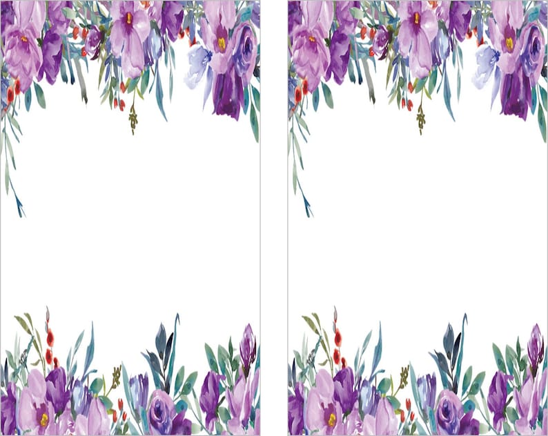 Instant Download Printable Digital Party Bunting Banner, Purple Letters ...