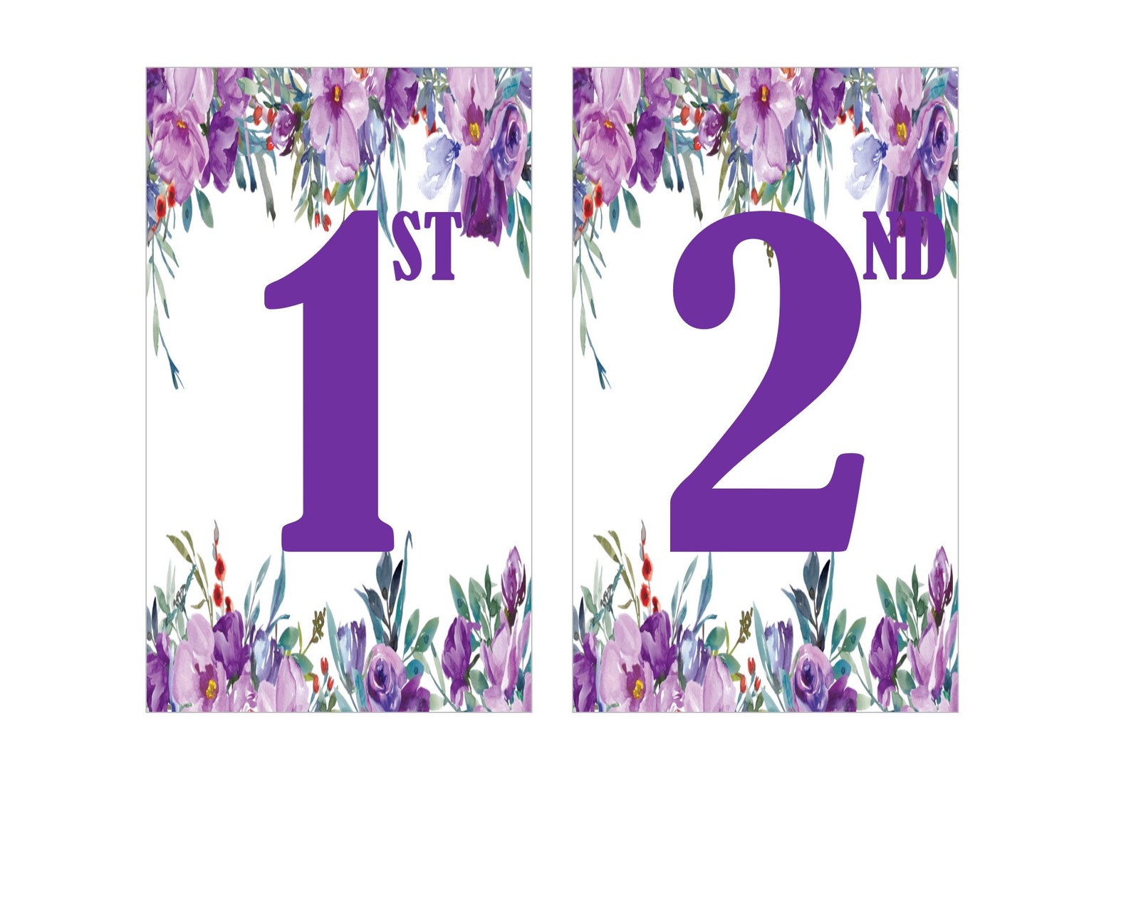 Instant Download Printable Digital Party Bunting Banner, Purple Letters ...