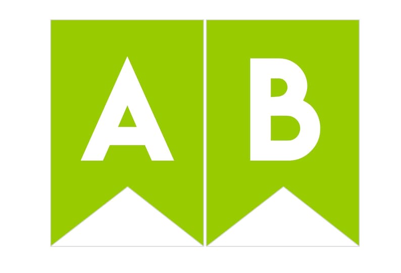 Instant Download Printable Digital Party Bunting Banner, White Letters ...