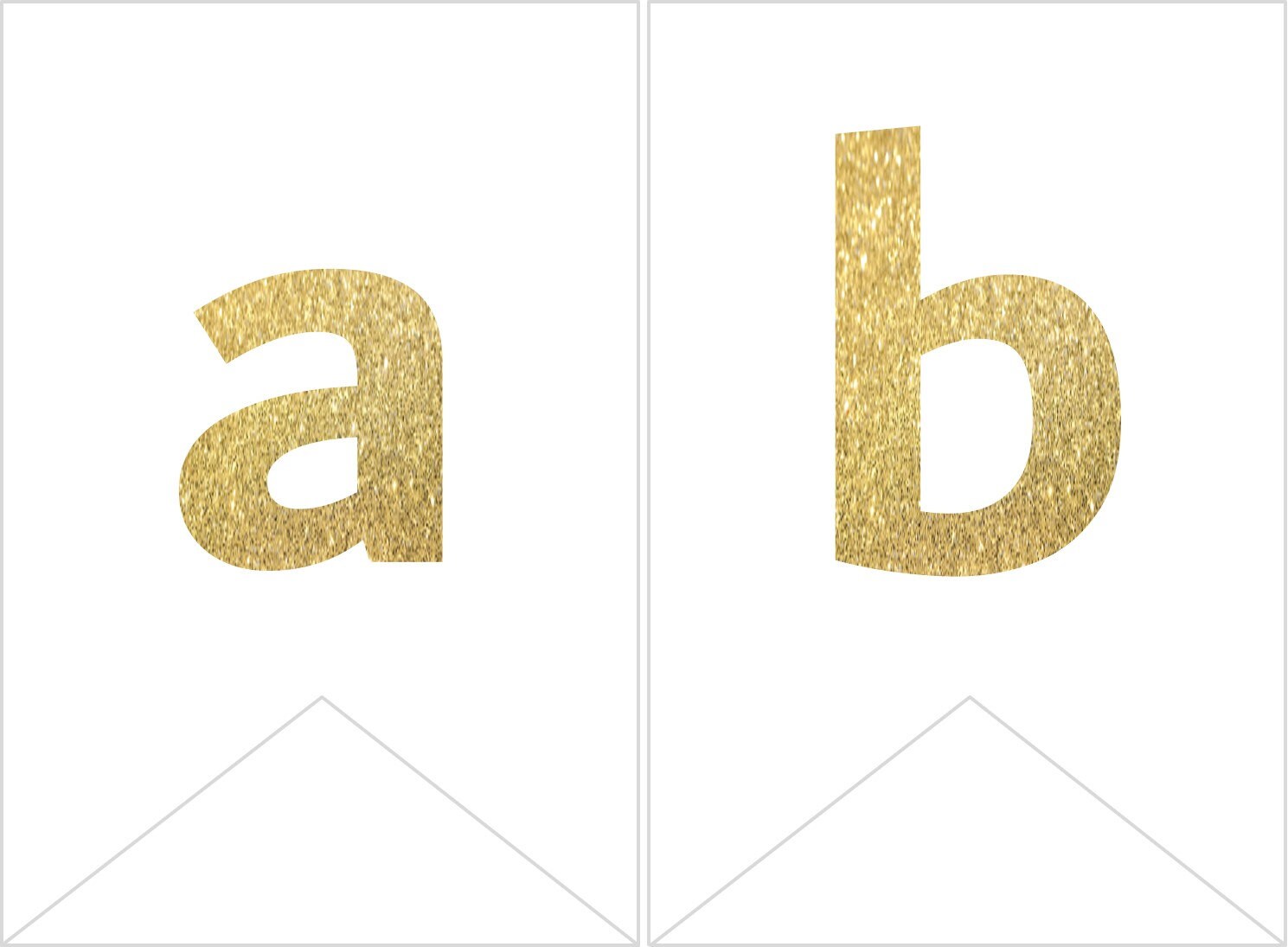 Instant Download Printable Digital Party Bunting Banner, Gold Letters ...