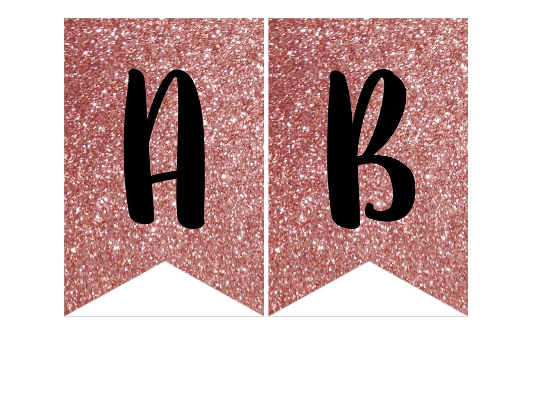 Instant Download Printable Digital Party Bunting Banner, Black Letters ...